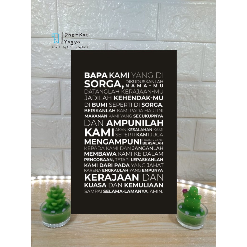 Jual Hiasan Gantung, Hiasan Dinding Rohani Ukuran 12 x 20 cm dengan ...