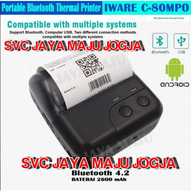 Jual IWARE C80 MPO - BLUETOOTH 4.2 USB - SPEED 90 MM/S - 2.600 mAh 7.4V ...