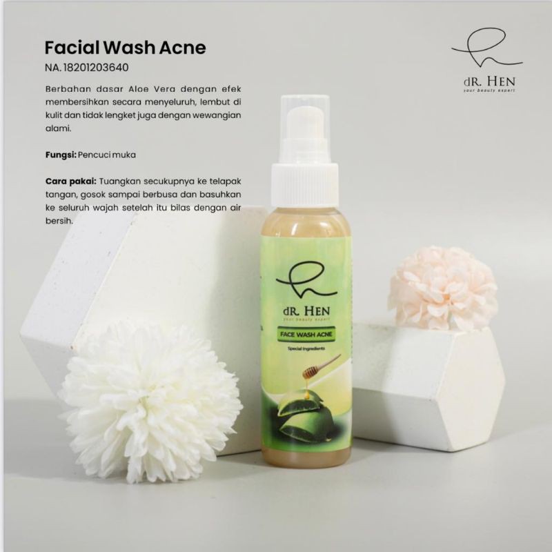 Jual dr.hen Facial Wash Acne | Shopee Indonesia