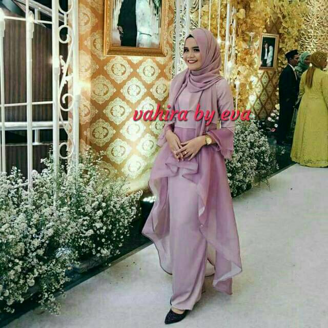 Jual Gaun pesta organza bridal mix satin silk (Roberto cavalli ...