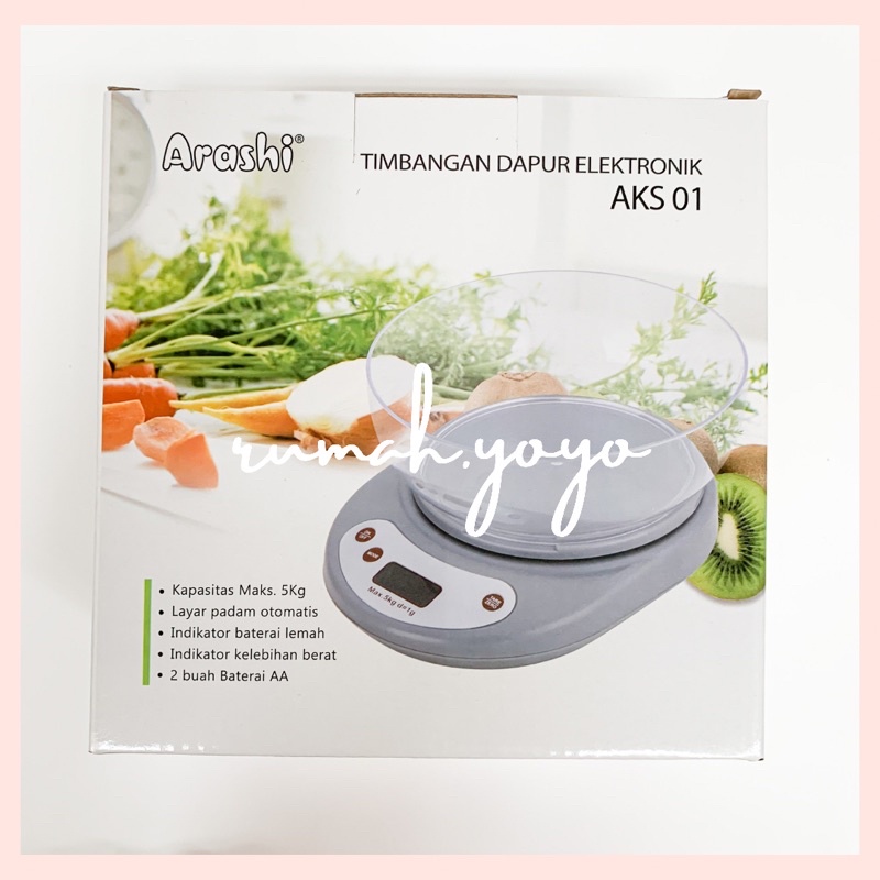 Jual Arashi Timbangan Digital AKS01 | Timbangan Elektronik | Shopee ...