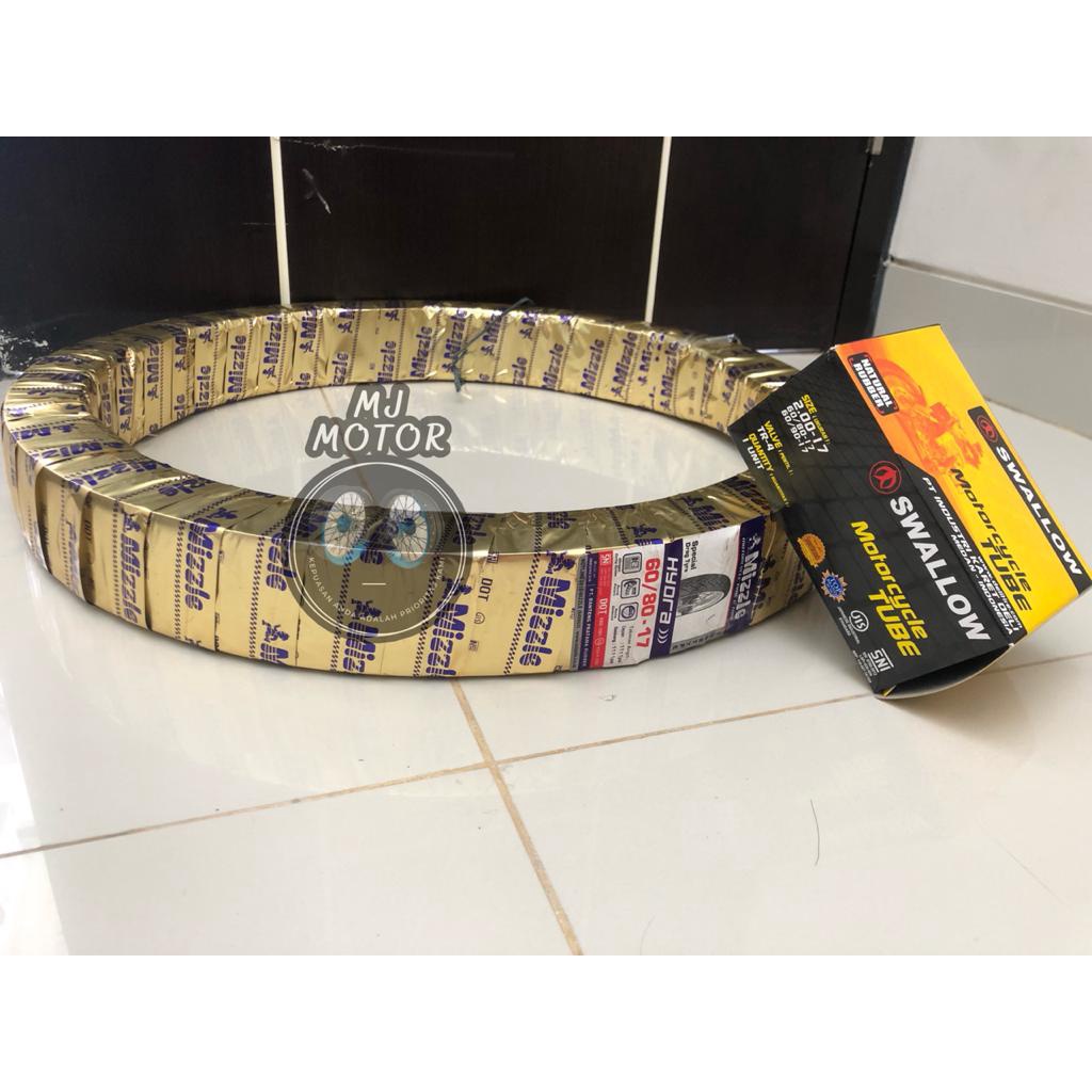 Jual Sepaket Ban Luar Mizzle 60/80 ring 17 Hydra dan Ban Dalam Swallow ...