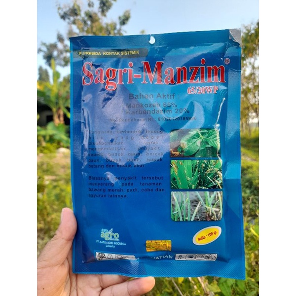 Jual Fungisida Kontak Sistemik Sagri Manzim 65/20WP kemasan 100gr ...
