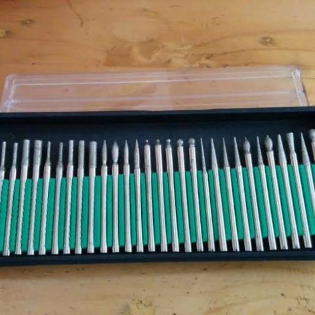 Jual Mata grafir tuner komplit 30 pcs besi kaca ic mm | Shopee Indonesia