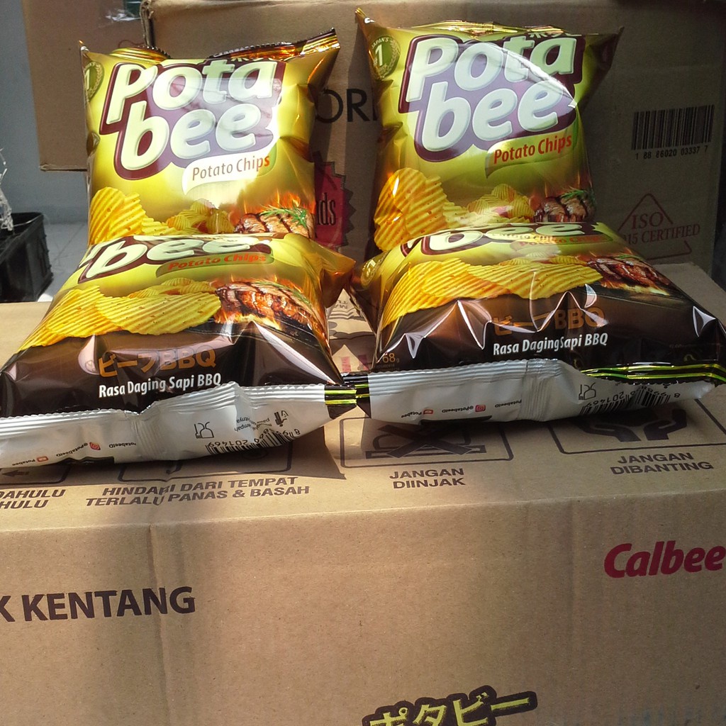 Jual Potabee Bbq/Ayam Bakar/Wagyu Beef Steak/Seaweed 65gr | Shopee ...