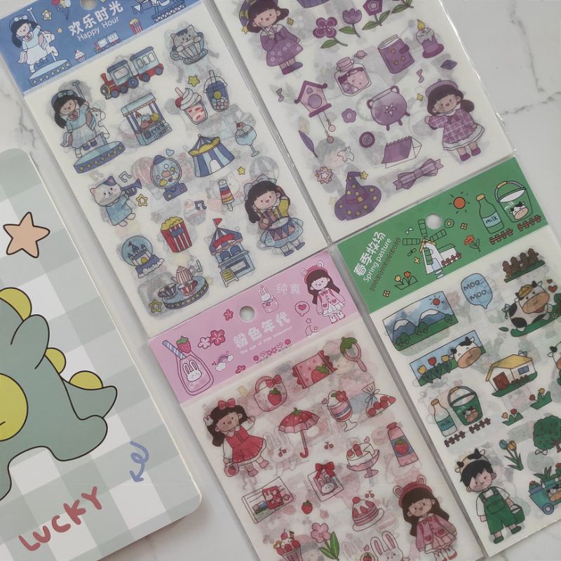 Jual STICKER DECO SET KARAKTER LUCU | Shopee Indonesia