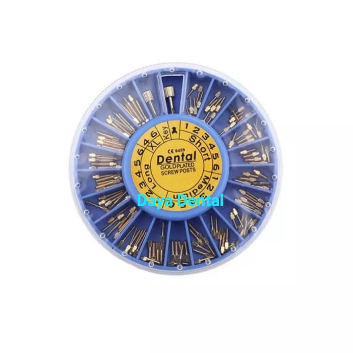 Jual Dental pin screw post gold pasak tambalan gigi pin screw | Shopee ...