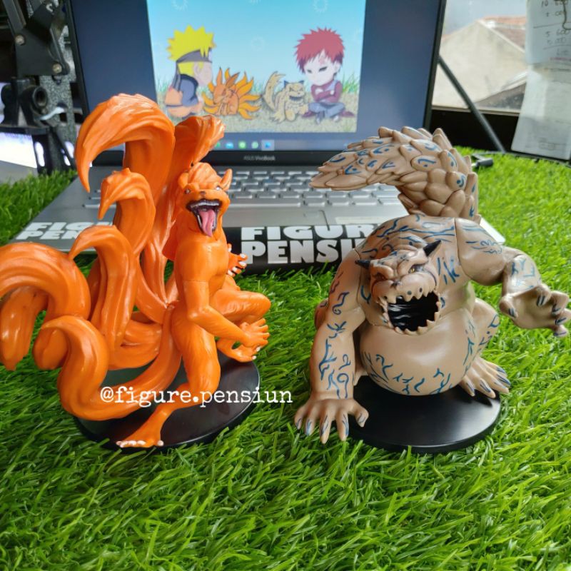 Jual NARUTO FIGURE SET 2 JINCHURIKI ICHIBI SHUKAKU KURAMA KYUBI BIJUU ...