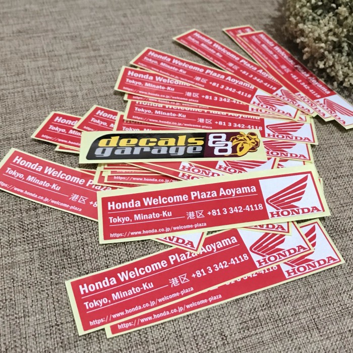 Jual STICKER HONDA WELCOME PLAZA JDM | Shopee Indonesia