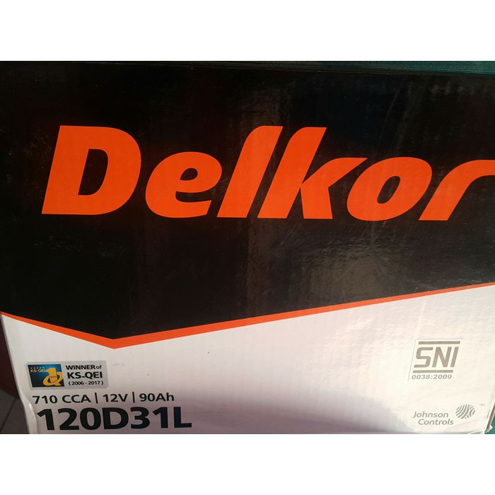 Jual Onderdil Mobil Aki delkor | accu mobil delkor 120D31L | Shopee Indonesia