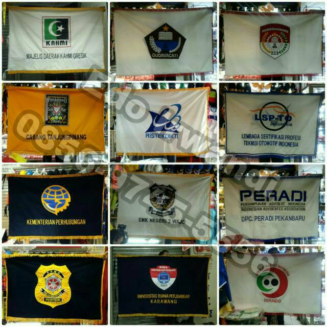 Jual Bendera Pataka Bendera Logo Bordir Bendera Bordir Bendera Vandel ...