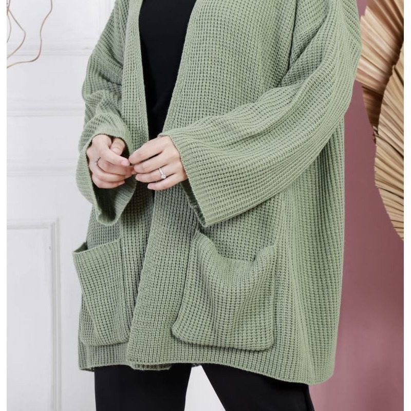 Jual AUBREE JUMBO OVERSIZED LAVELLA SIDO BOLONG CARDIGAN / PREMIUM CARDIGAN / PREMIUM OUTER ...