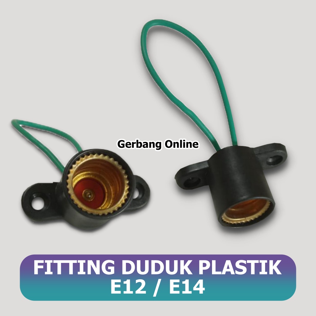 Jual Fitting Duduk Plastik E14 E12 Fitting Lampu Hias Gantung Plafon E ...