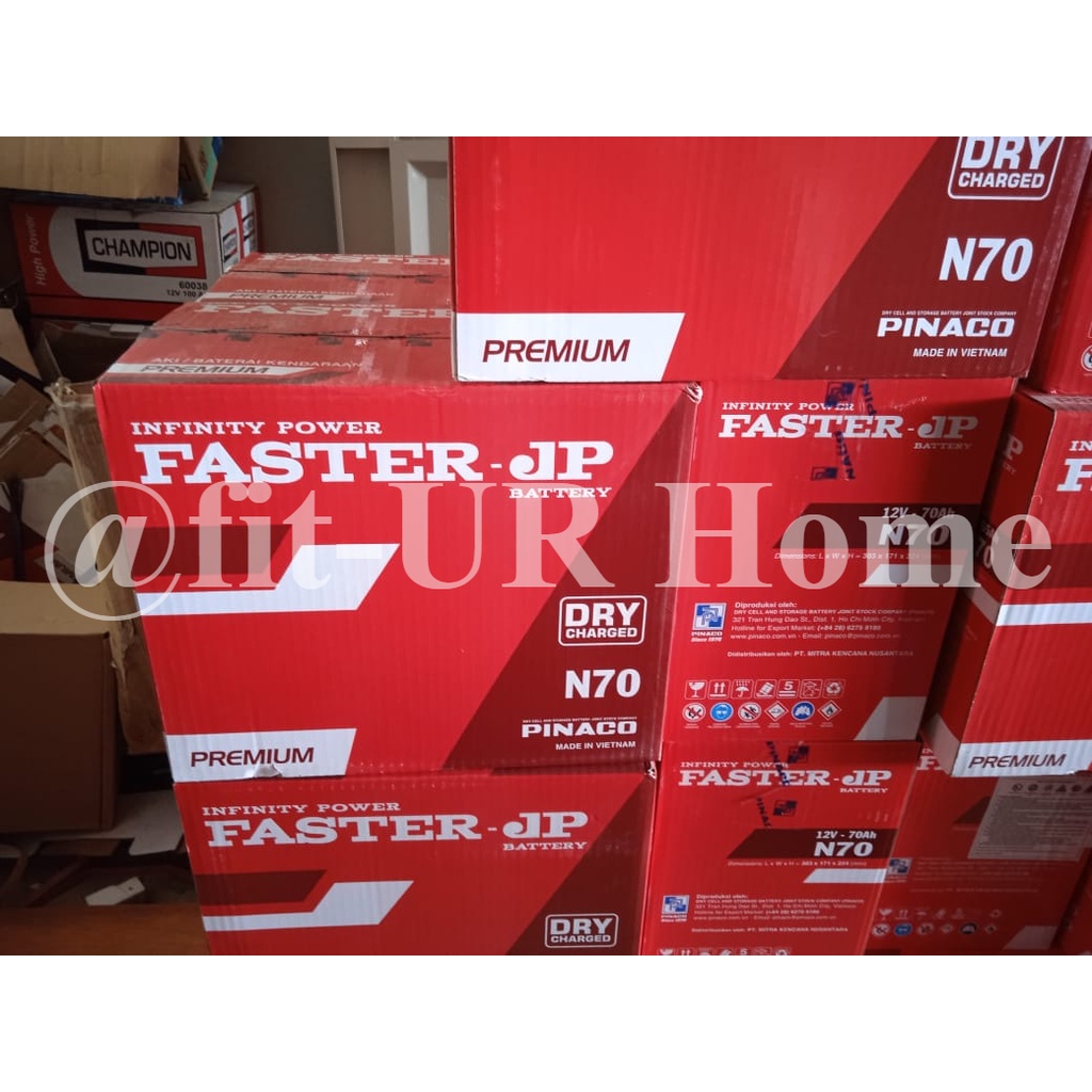 Jual Aki Mobil FASTER JP N70 N70Z N70ZL Aki Basah | Shopee Indonesia