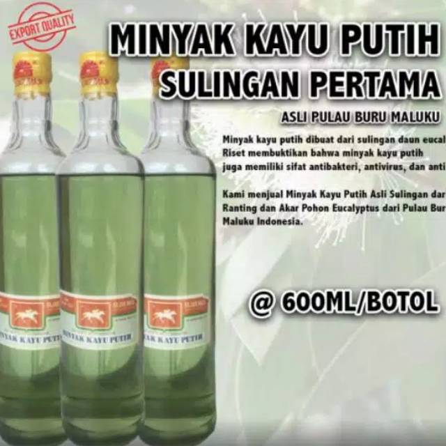 Jual MINYAK KAYU PUTIH SULINGAN PERTAMA FAJAR MAS 600ML ASLI PULAU BURU ...