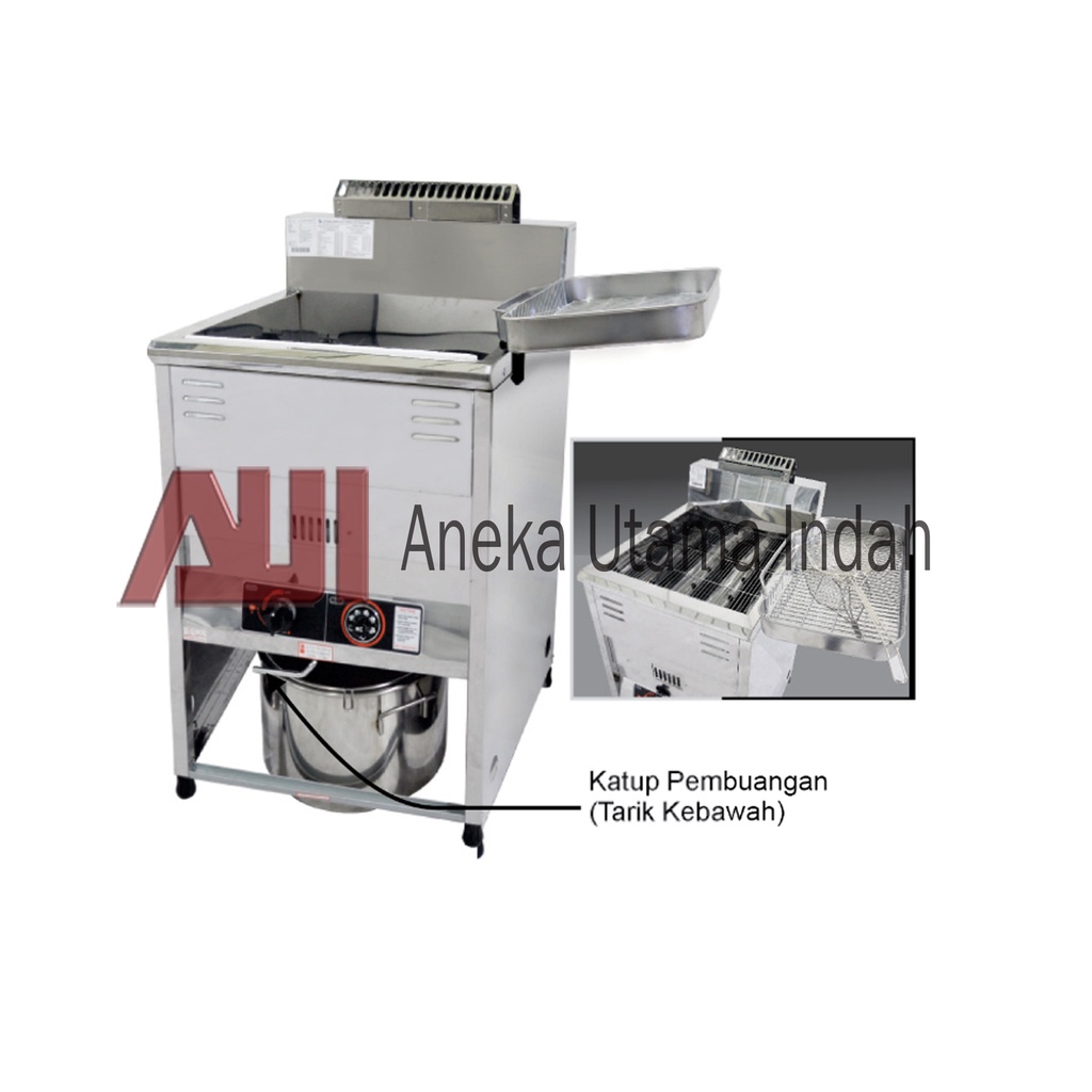 Jual Getra GF-30MP Free Standing Gas Deep Fryer Kapasitas 30 Liter ...