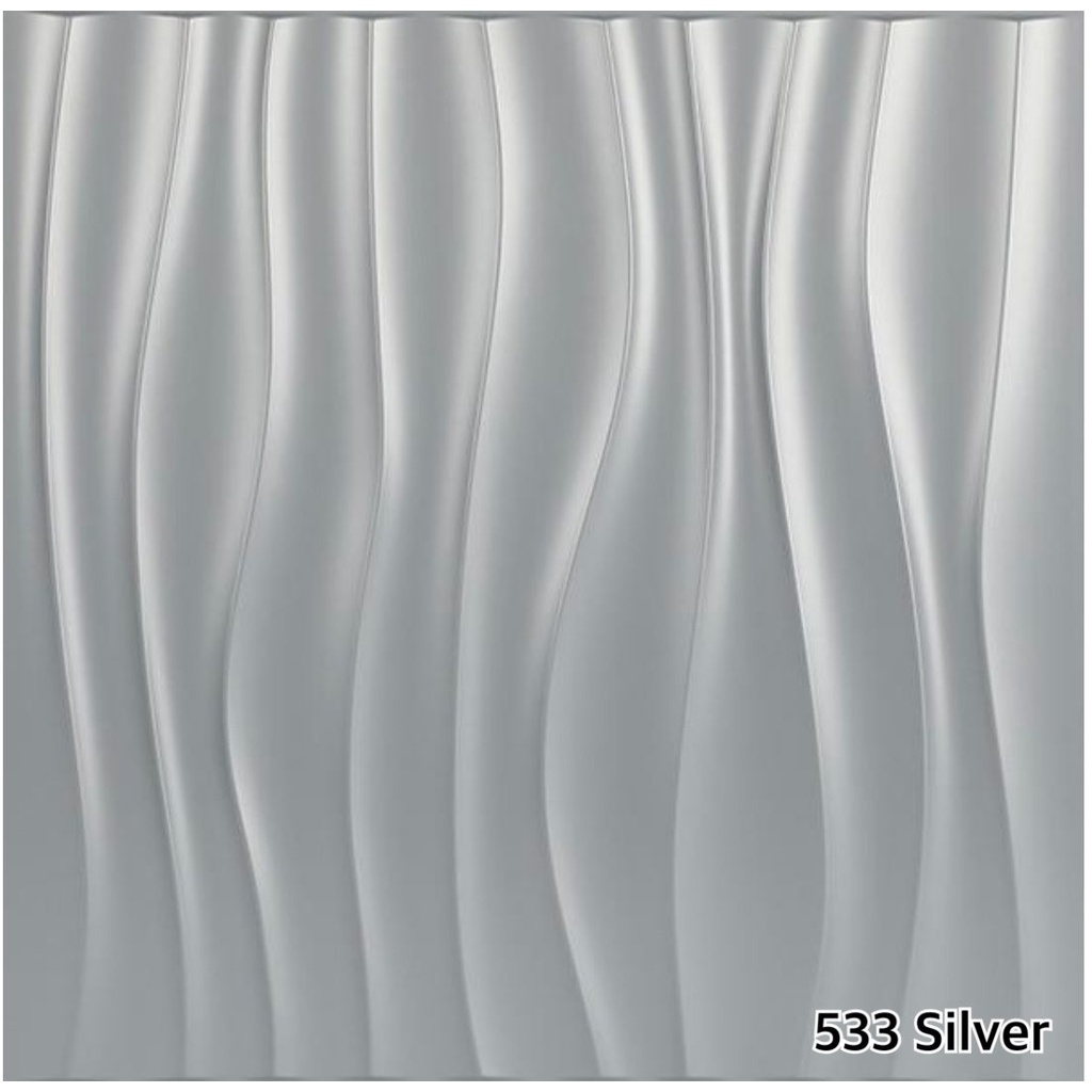 Jual Wall Panel Dinding 3D PVC Black Hitam Gold Emas Abu Silver Timbul ...