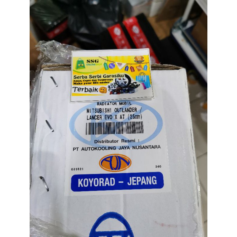 Jual Radiator Mitsubishi Outlander Sport / Delica / Lancer Evo 10 X Matic Koyorad 2ply | Shopee ...