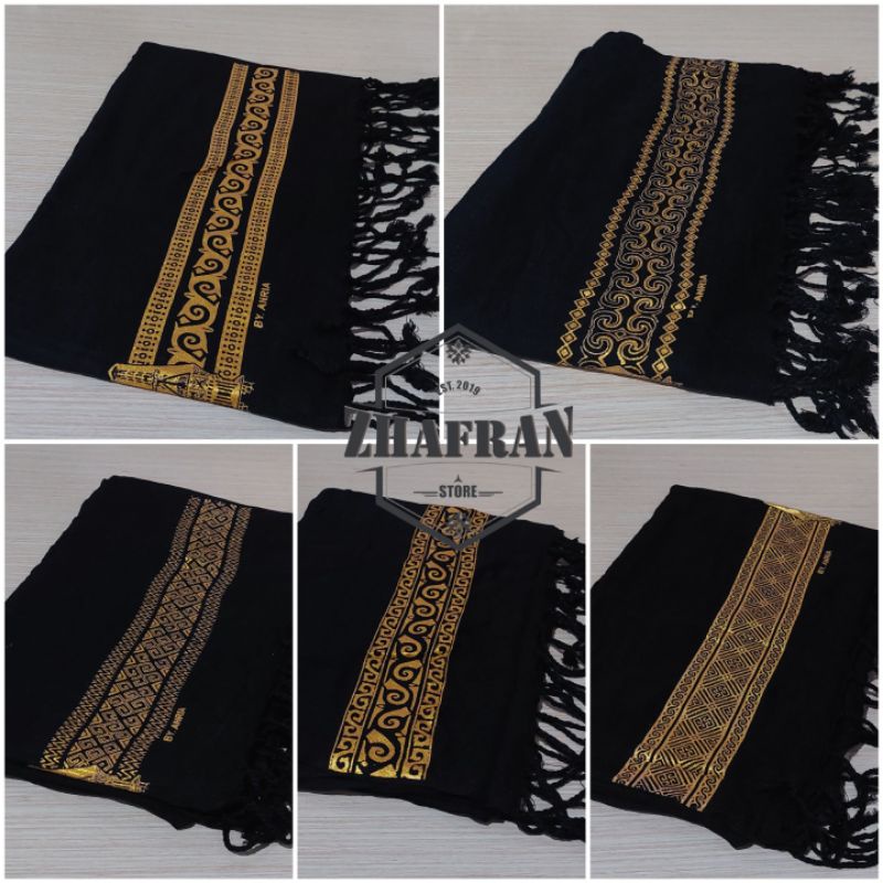 Jual phasmina SYAL Toraja syal hitam motif toraja sablon | Shopee Indonesia
