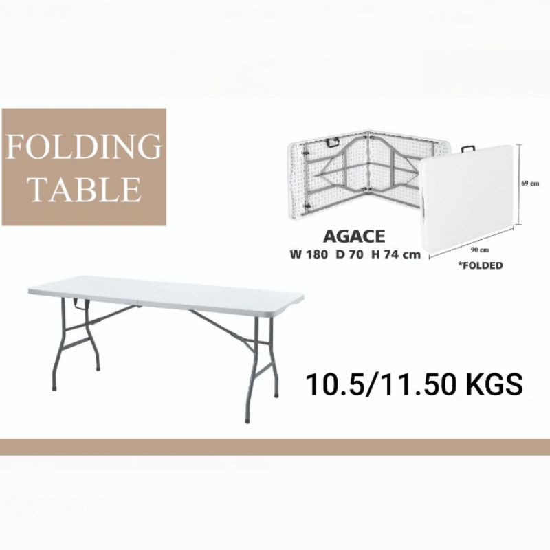 Jual Meja lipat panjang 180 cm | Shopee Indonesia