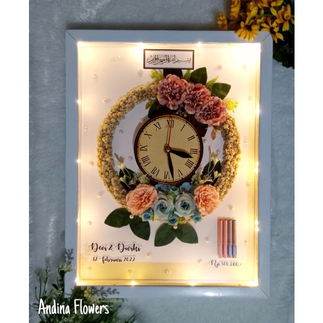 Jual (size 30x40X4 cm standard) Mahar Pernikahan / Mahar Jam / Mahar ...
