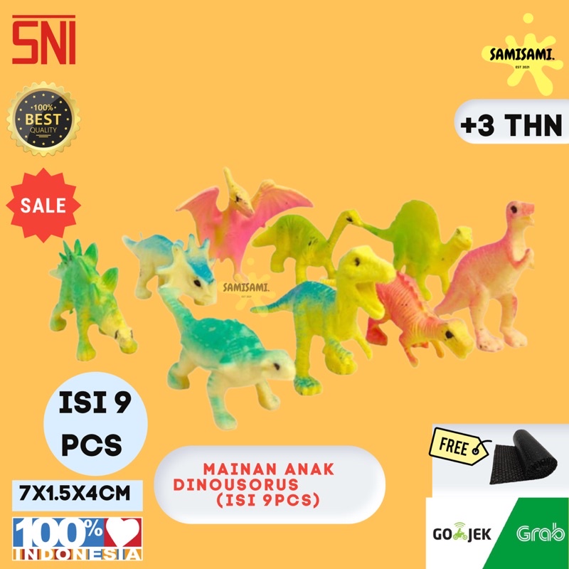 Jual Mainan Anak Dinosaurus Edukasi Anak Figure Set Jurassic Park Isi 9 ...