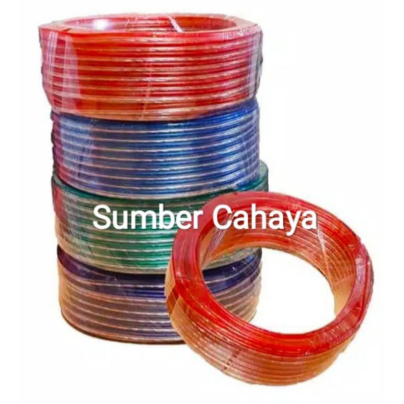 Jual KABEL LISTRIK TRANSPARAN, KABEL SERABUT 2X50 PERMETER | Shopee Indonesia