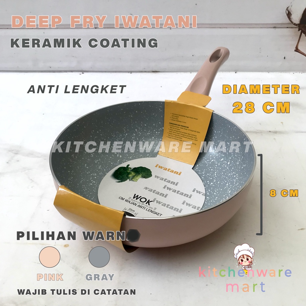 Jual Deep Fry Keramik Iwatani Hero Wok iwatani- Panci Wajan ...