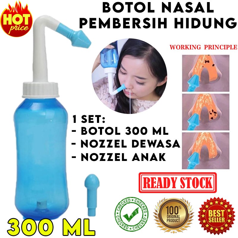 Jual BOTOL NASAL WATERPULSE BOTOL NASAL ALAT PENCUCI HIDUNG NASAL NOSE ...