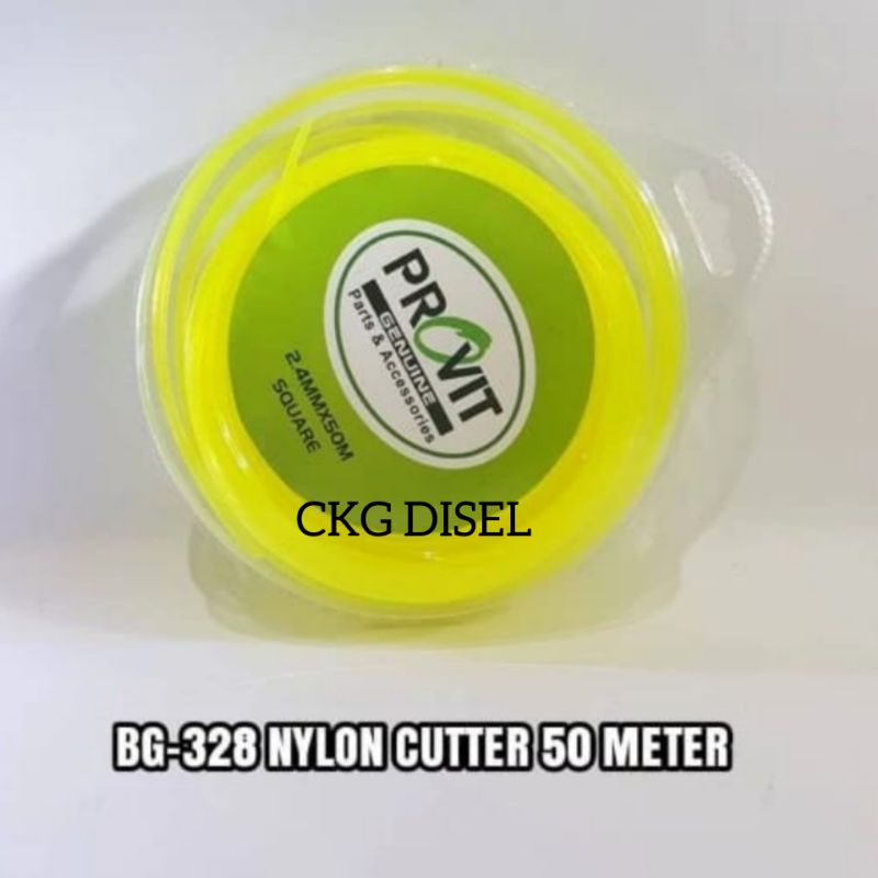 Jual Tali Senar Mesin Potong Rumput Nylon Cutter 50 Meter | Shopee ...