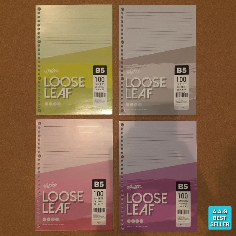 Jual ESTUDEE LOOSE LEAF B5 ISI 100 LEMBAR | Shopee Indonesia