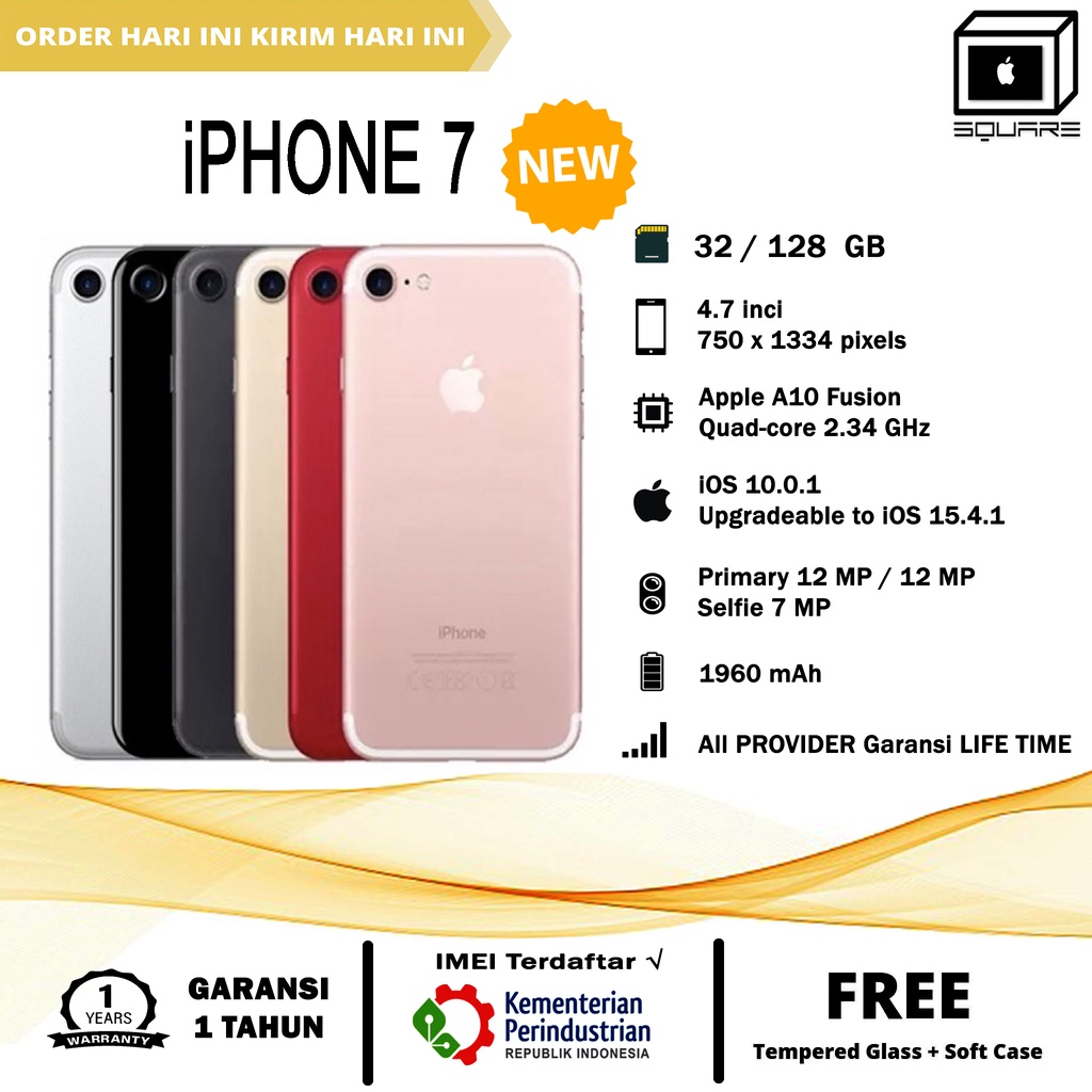 Jual IP 7 32/128GB NEW ORIGINAL GARANSI 1 TAHUN | Shopee Indonesia