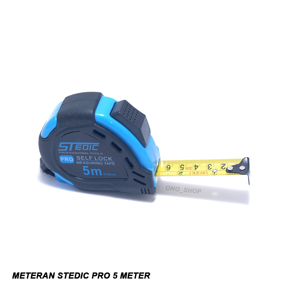 Jual Meteran Stedic Pro 5 Meter - Auto Lock | Shopee Indonesia