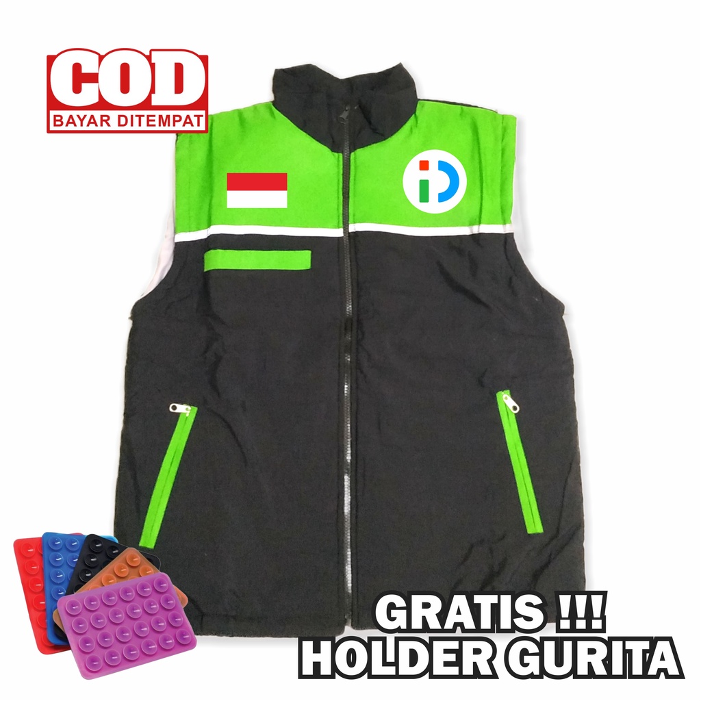 Jual Rompi Indriver Murah Ojek Online Waterproof Gratis Holder Gurita ...