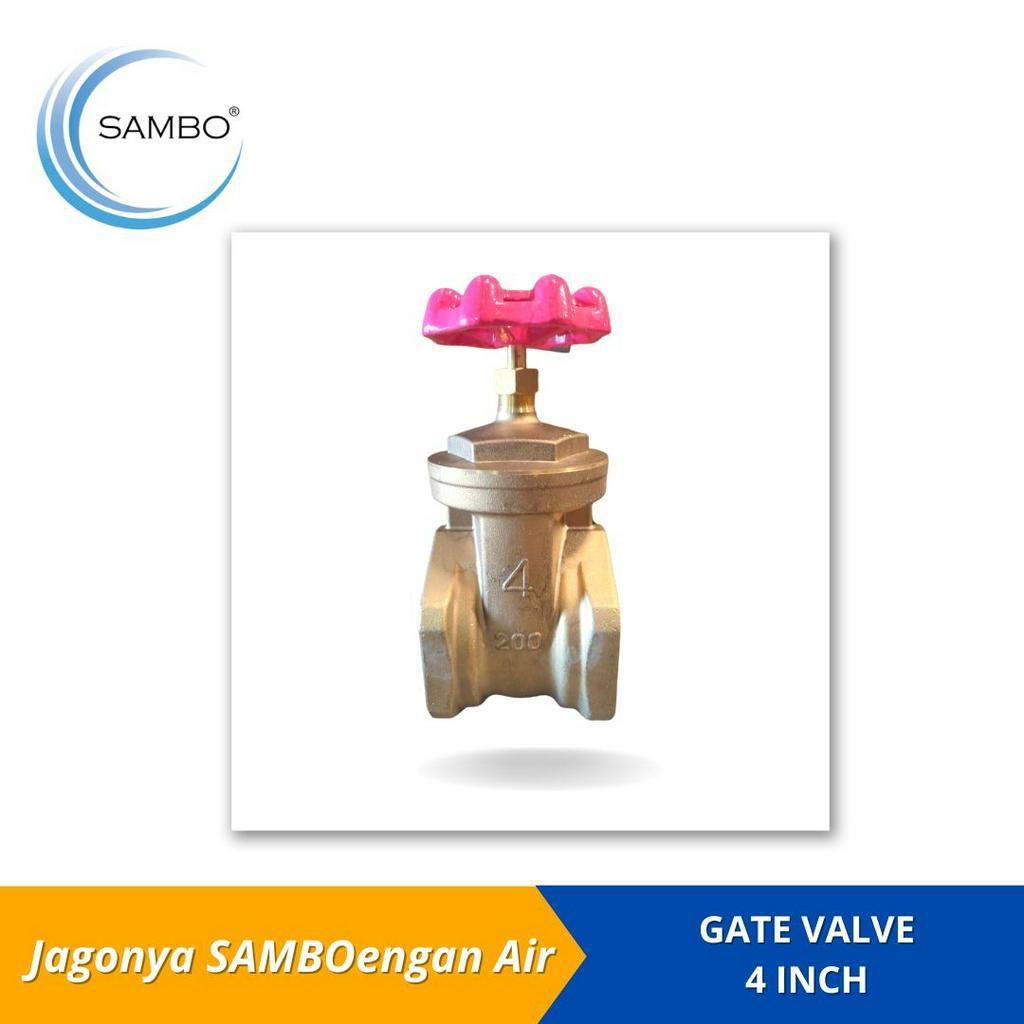 Jual Sambo Gate Valve 4 inch kuningan | Shopee Indonesia