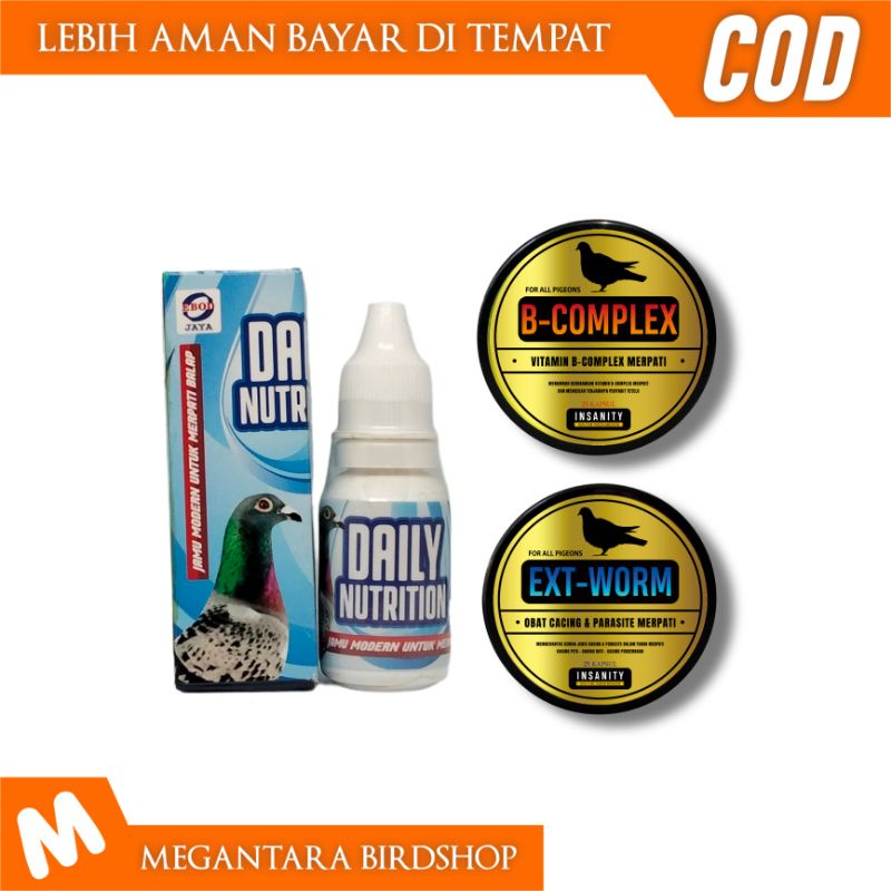 Jual PAKET HEMAT DAILY NUTRITION VITAMIN B-COMPLEX DAN OBAT CACING ...
