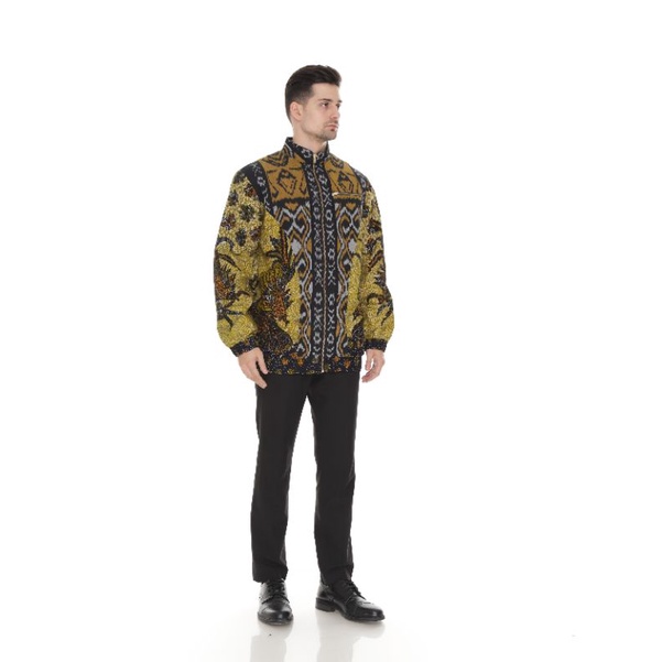 Jual bomber jacket batik tulis sidoarjo mix tenun | Shopee Indonesia