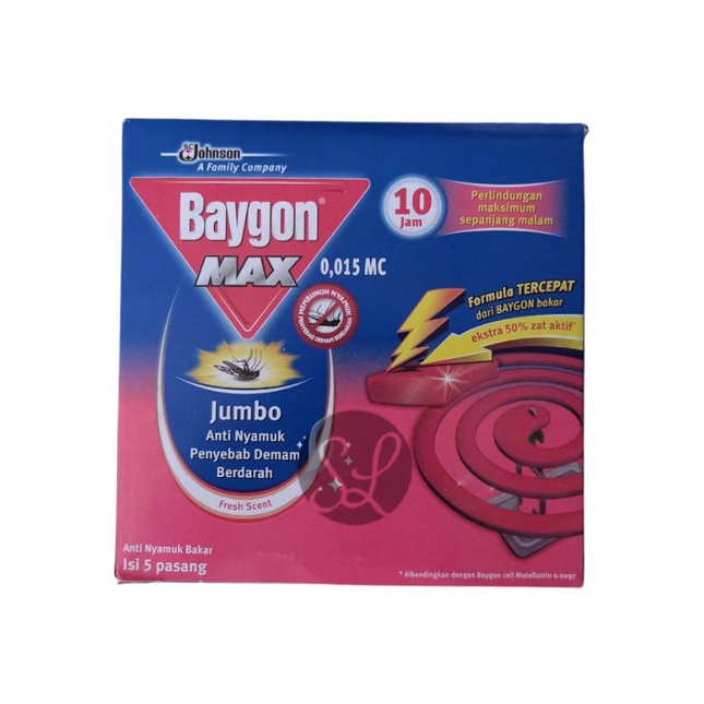 Jual Baygon Max Bakar Isi 5 Pasang Obat Nyamuk Bakar Baygon Max Jumbo 0 ...