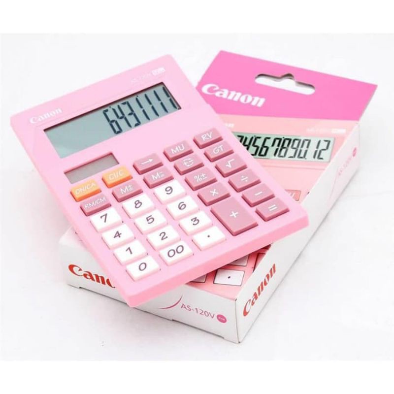 Jual Canon Warna Warni Colourfull Calculator Kalkulator as 120 v as120v ...