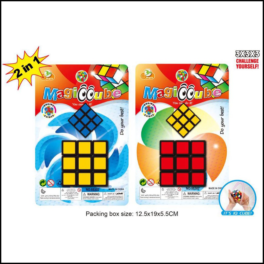Jual RUBIK 3x3 MAGIC CUBE 2 in 1 | Harga Murah | 55302 | Shopee Indonesia