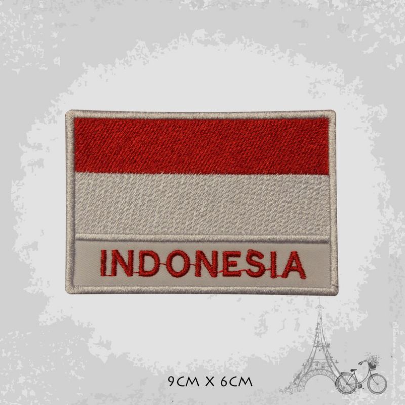 Jual patch-Emblem Bendera Indonesia Merah Putih | Shopee Indonesia