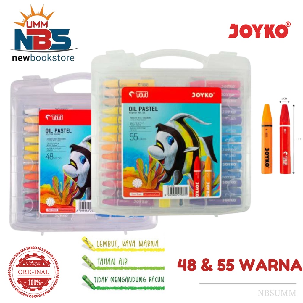 Jual Oil Pastel / Crayon Joyko Isi 48 & 55 Warna | Shopee Indonesia