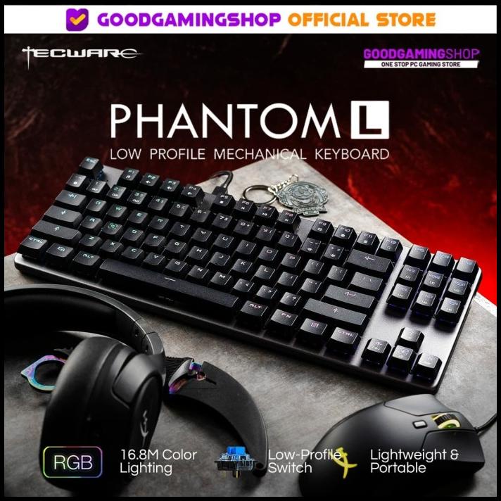 Jual Tecware Phantom L - Low Profile Gaming Keyboard | Shopee Indonesia