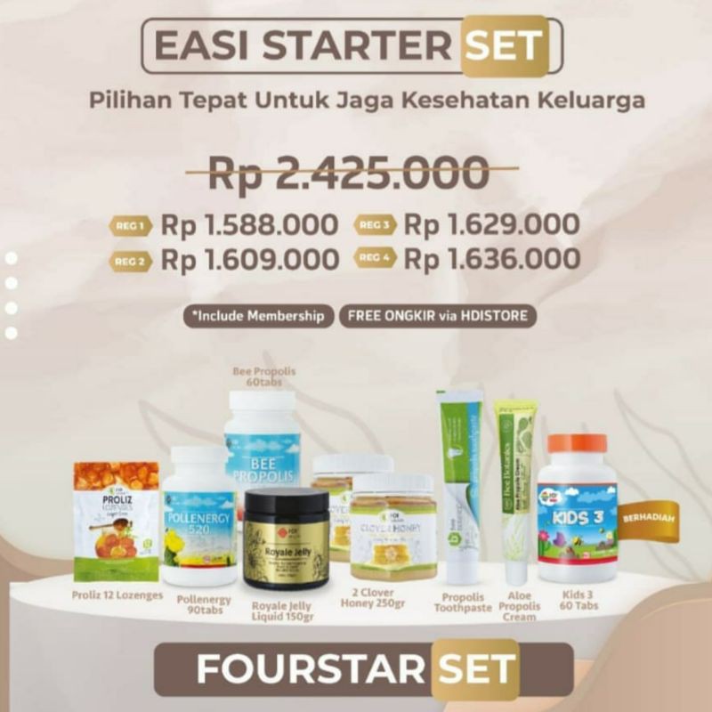 Jual Easi Starter Set Fourstar Set Shopee Indonesia