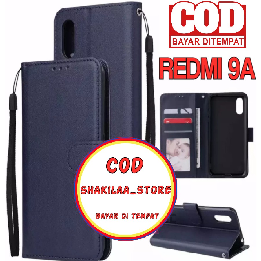 Jual CASE FLIP CASE KULIT XIAOMI REDMI 9A - CASING DOMPET-FLIP COVER ...