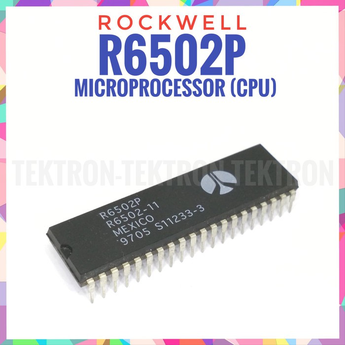 Jual Rockwell R6502p Ic Cpu Microprocessor 6502 Shopee Indonesia