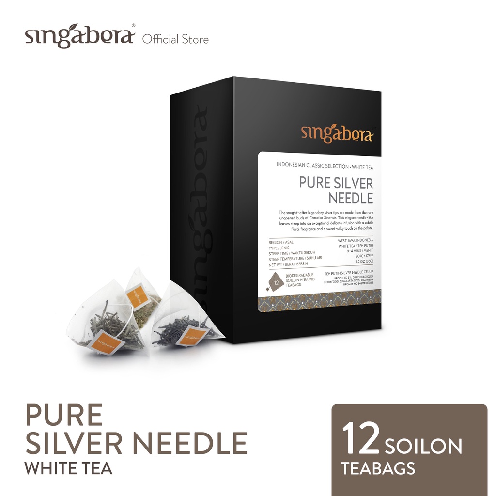 Jual Singabera Pure Silver Needle - White Tea - 1 box - 12 teabags ...