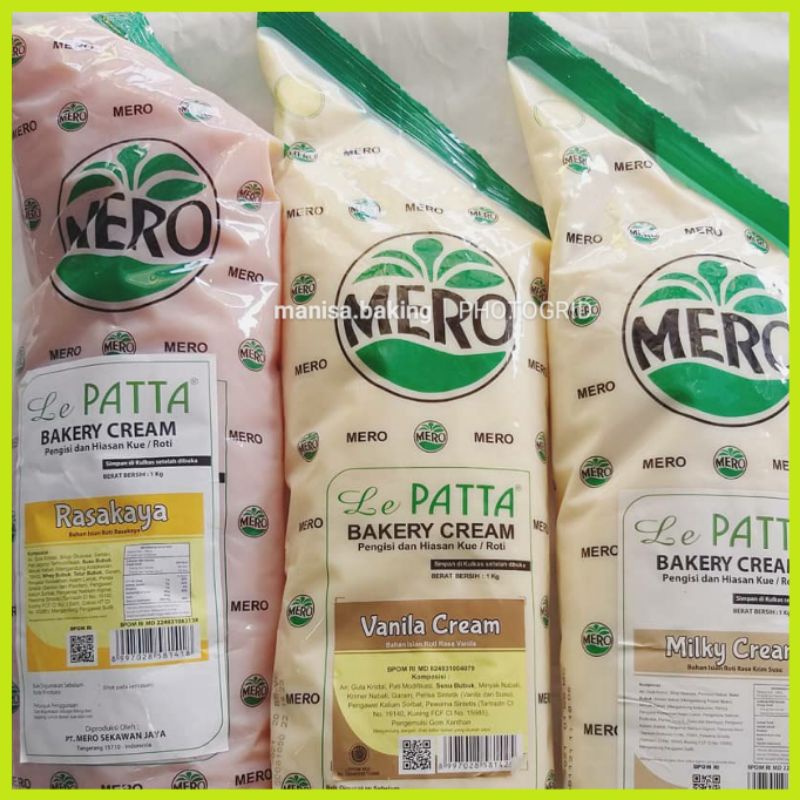 Jual LEPATTA BAKERY CREAM 1 KG FLA ISIAN ROTI CREAM ISIAN ROTI ANEKA ...
