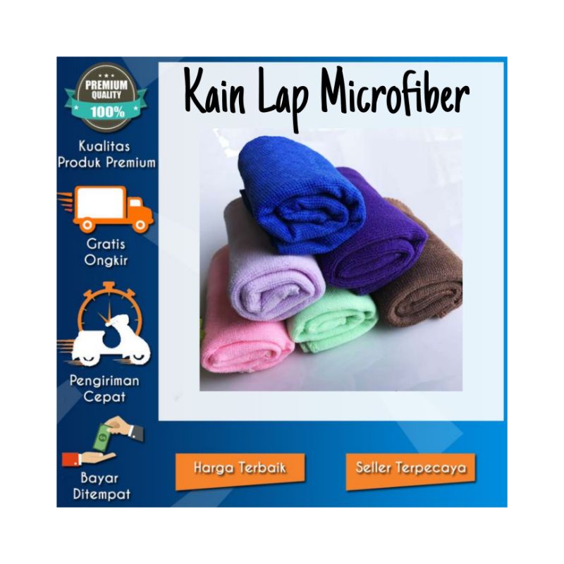 Jual kain lap microfiber / kain lap motor / kain lap mobil / kain lap ...