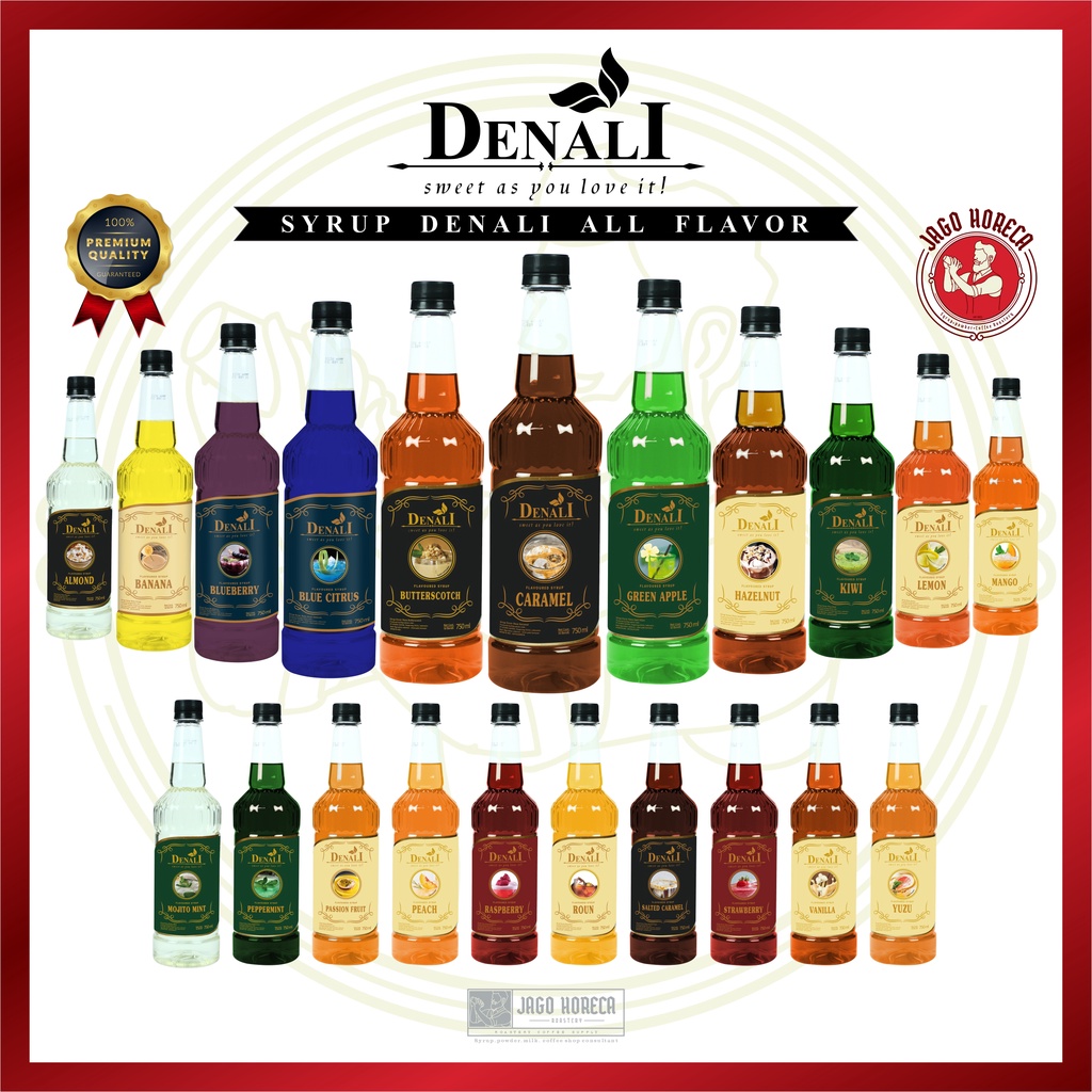 Jual Syrup Denali All Varian Flavour Denali Sirup Semua Rasa Grosir